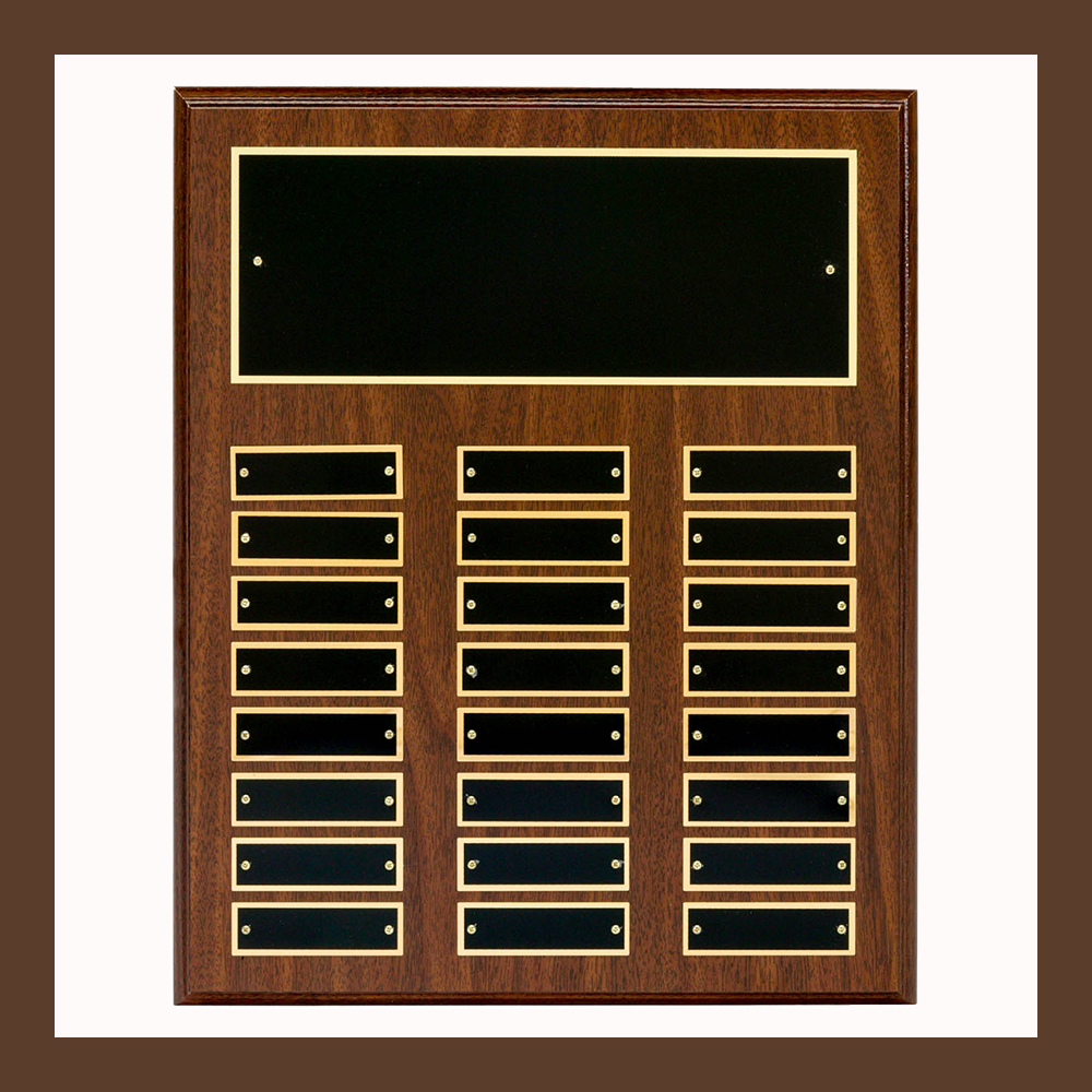 24-Plate Large Classic Perpetual Plaques | Mr. Trophy Shop