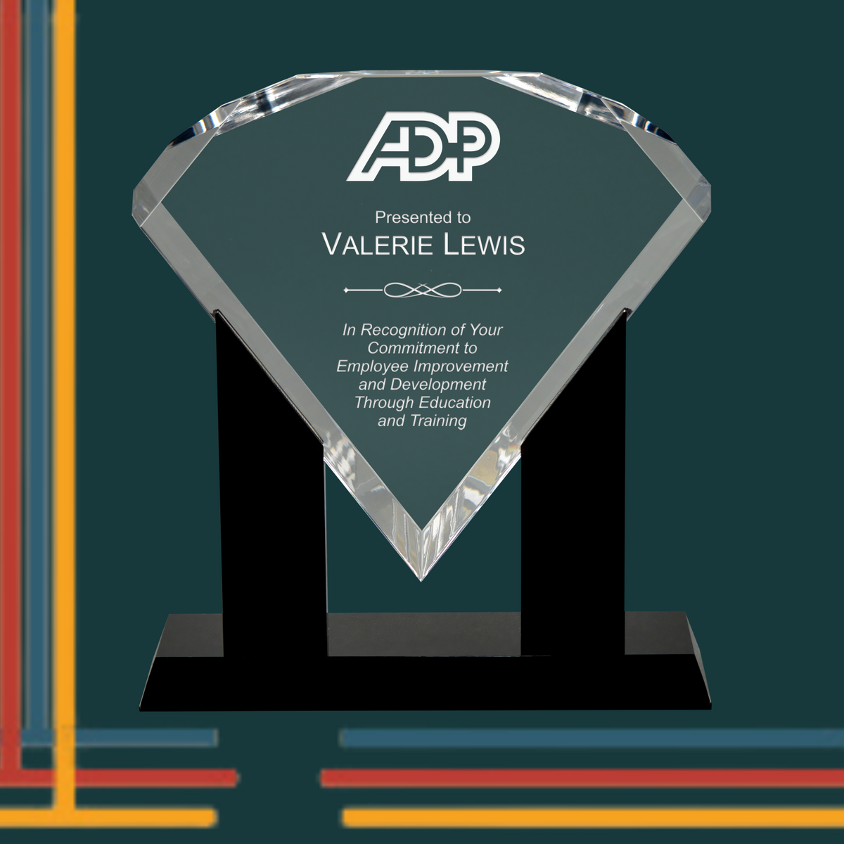 Bejeweled Glass Award | Mr. Trophy Shop