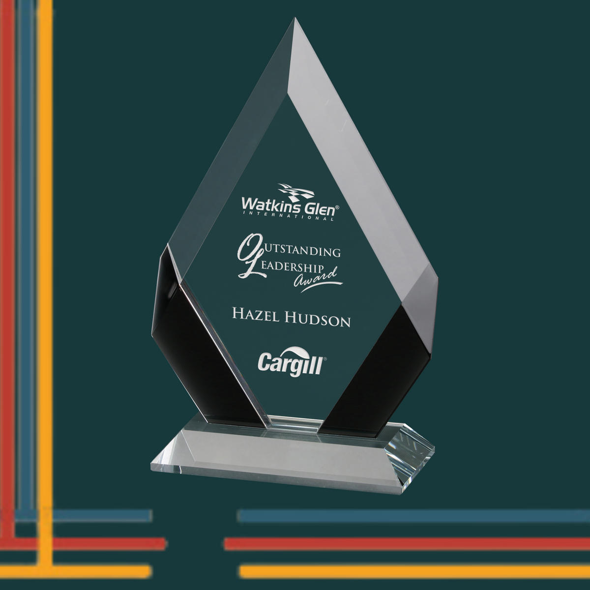 Cool Cat Crystal Award | Mr. Trophy Shop