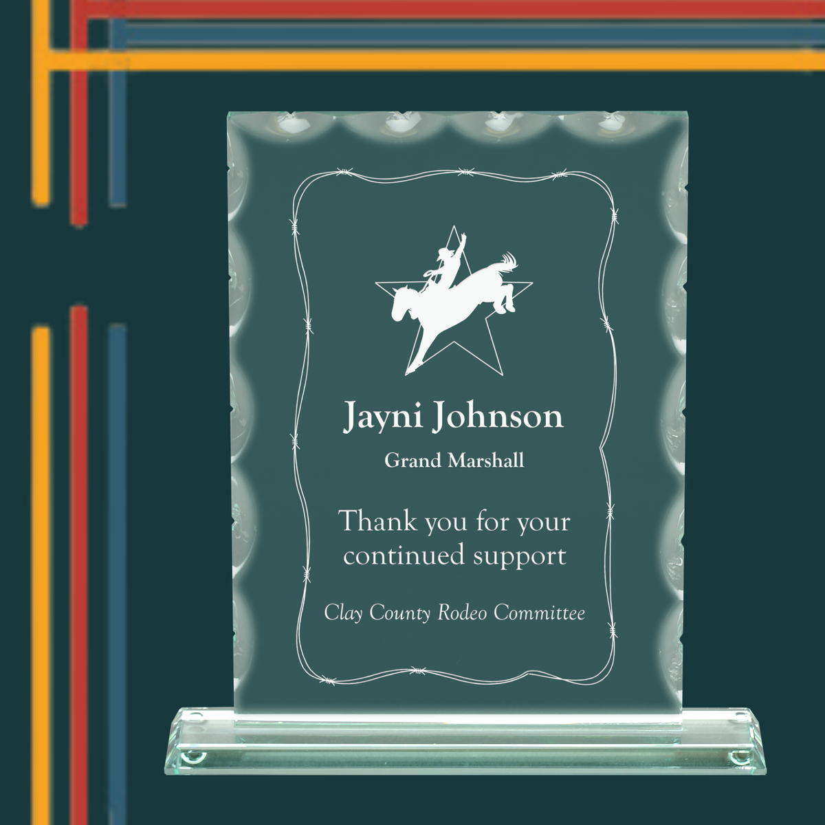 Disco Queen Glass Award | Mr. Trophy Shop