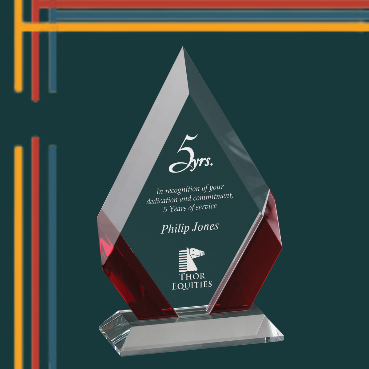 Cool Cat Crystal Award | Mr. Trophy Shop