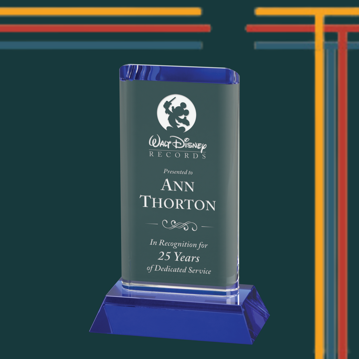 The Blues Crystal Award - Mr. Trophy — Mr. Trophy Shop