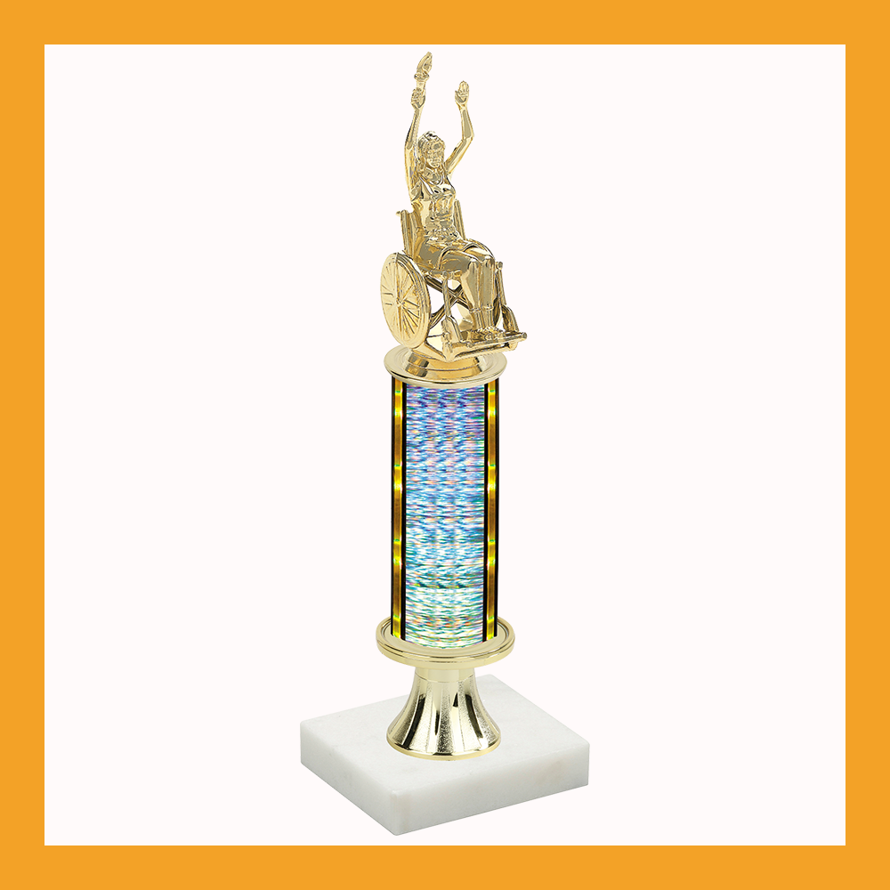 Wheelchair Pedestal Trophy | Mr. Trophy Shop