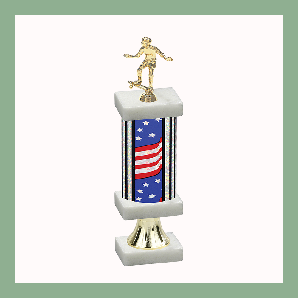 Skateboarding Column Pedestal Trophy | Mr. Trophy Shop