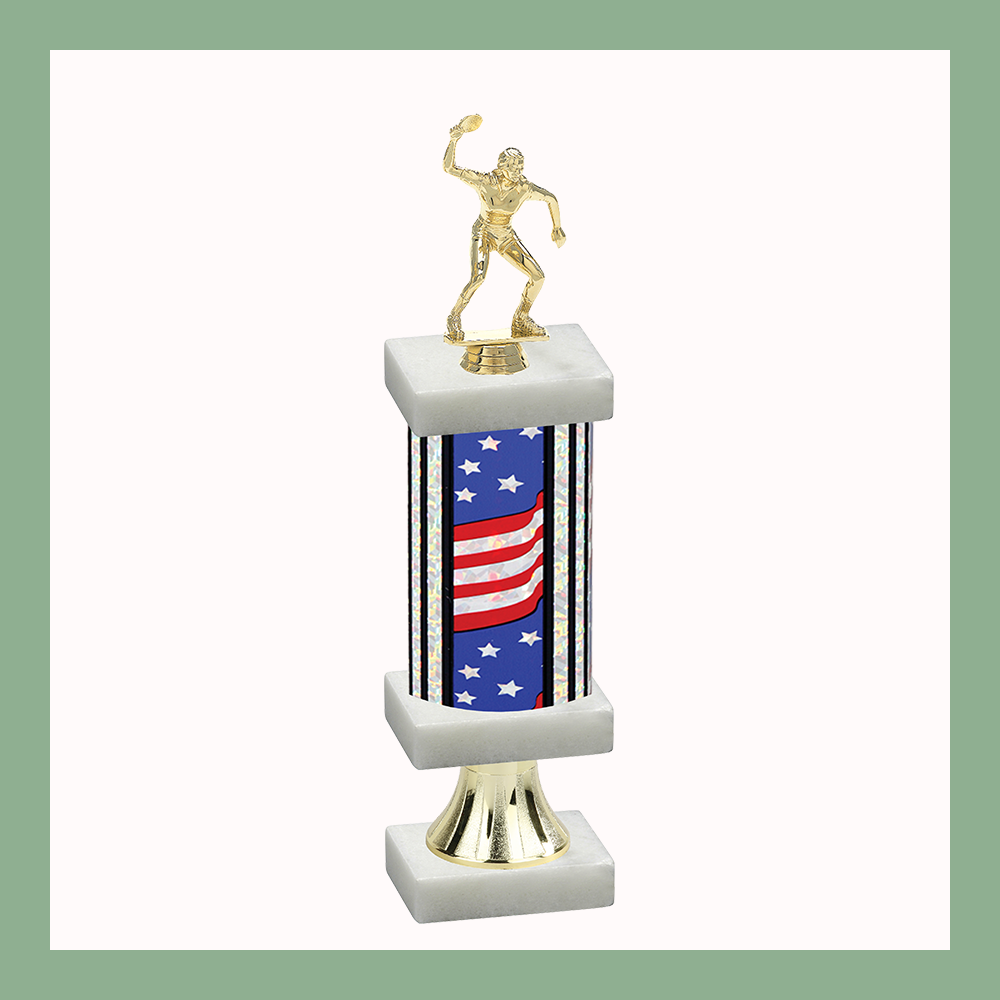 Tennis & Table Tennis Column Pedestal Trophy | Mr. Trophy Shop